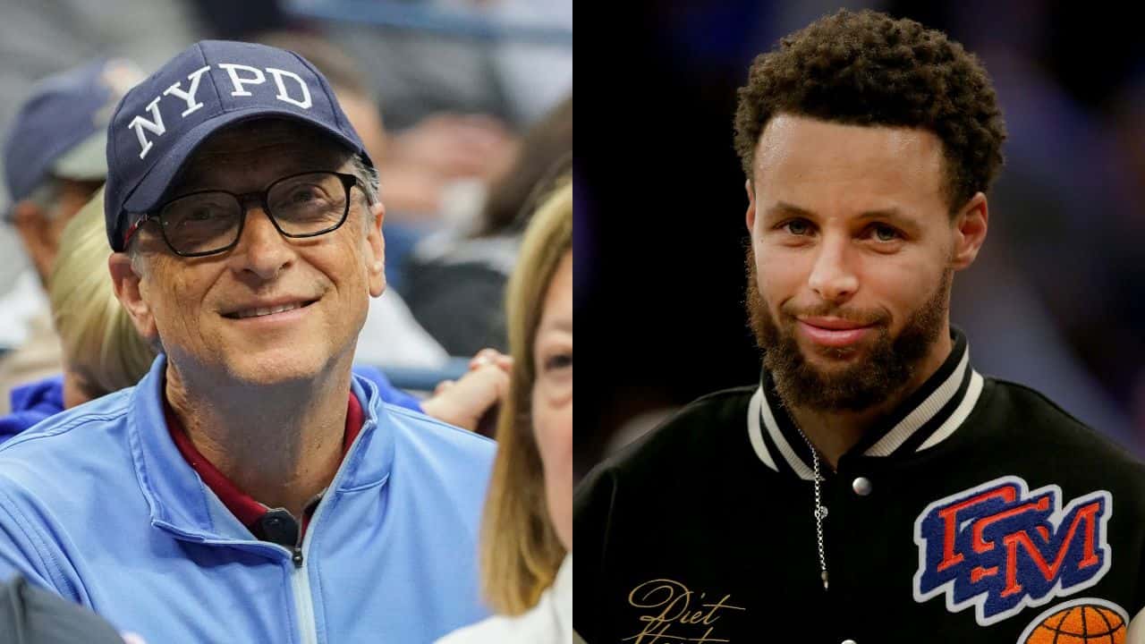 Stephen Curry Pulls Hilarious Shenanigans With Bill Gates, Surprised By ...
