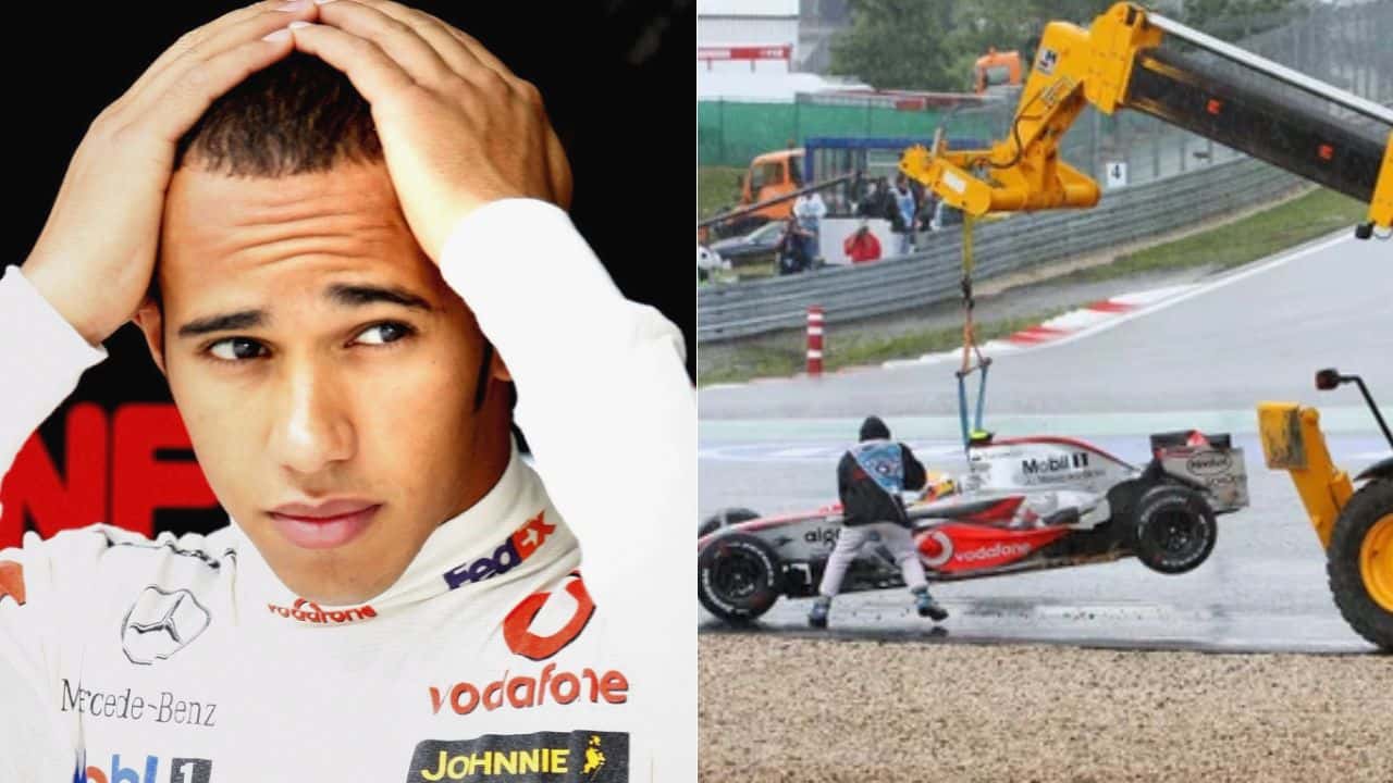 How a rookie Lewis Hamilton hoisting his $14 Million McLaren sparked ...