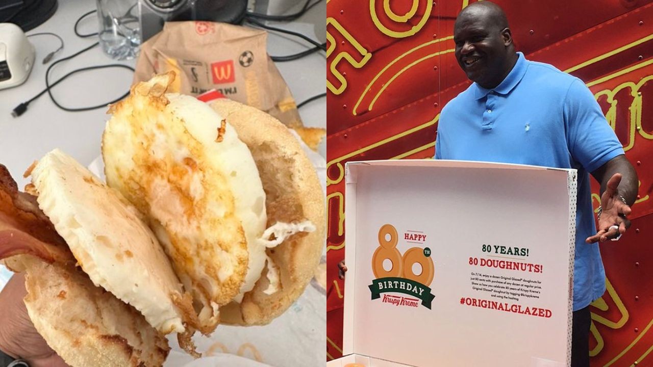 “Sausage and egg on a big ol’ piece of Shaq-sized bread”: Shaquille O ...
