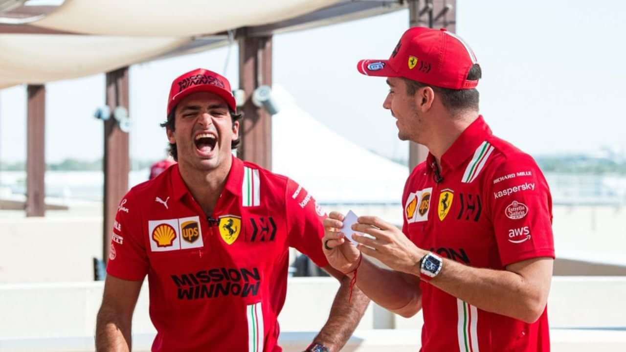 Charles Leclerc Baffled as Carlos Sainz Realises He Can Use a Steering Wheel While Racing - The ...