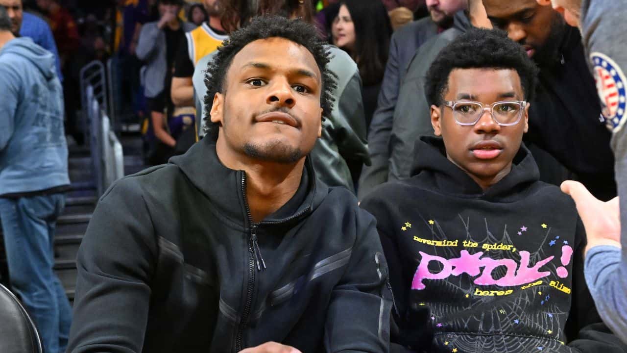 WATCH: LeBron James' Son, Bronny James, Rapping Bar for Bar and Sinking ...