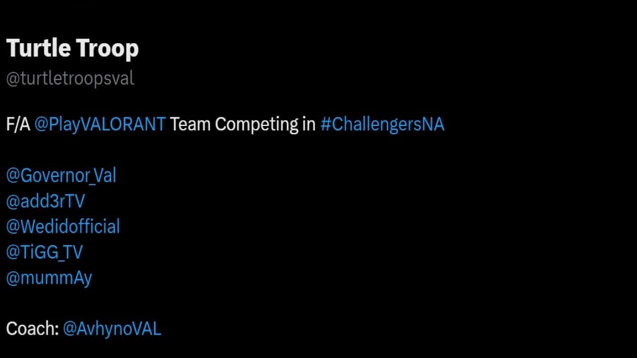 Valorant News: Org-less Team Turtle Troop Bring in TiGG and mummaAy for VCT 2023! - The SportsRush