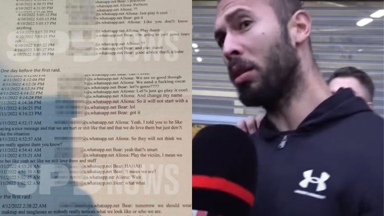 Andrew Tate Wiretap: Arrest Update- Leaked Chat of Victims EXPOSES Huge Setup - The SportsRush