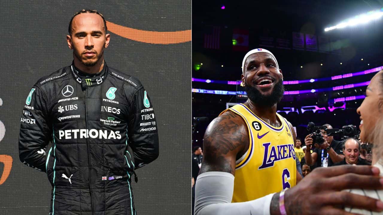 "Massive GOAT Behaviour": Lewis Hamilton Heaps Praises for LeBron James ...
