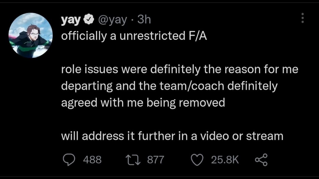 "Praying on This Team's Downfall"; Twitter Reacts to Yay Leaving C9 ...