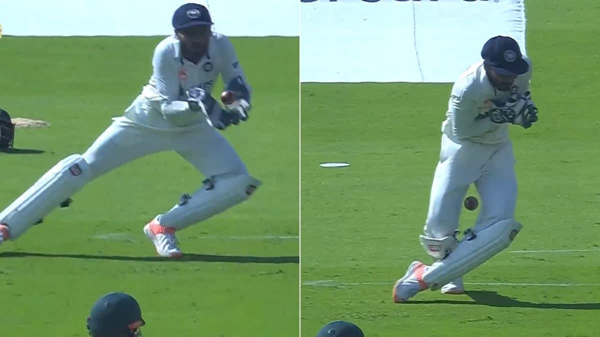 KS Bharat dropped catch video: Bharat wicket keeper drops Travis Head ...