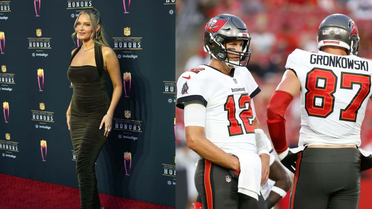 Gorgeous Camille Kostek Calls Her Beau Gronk & His Pal Tom Brady “Bad ...