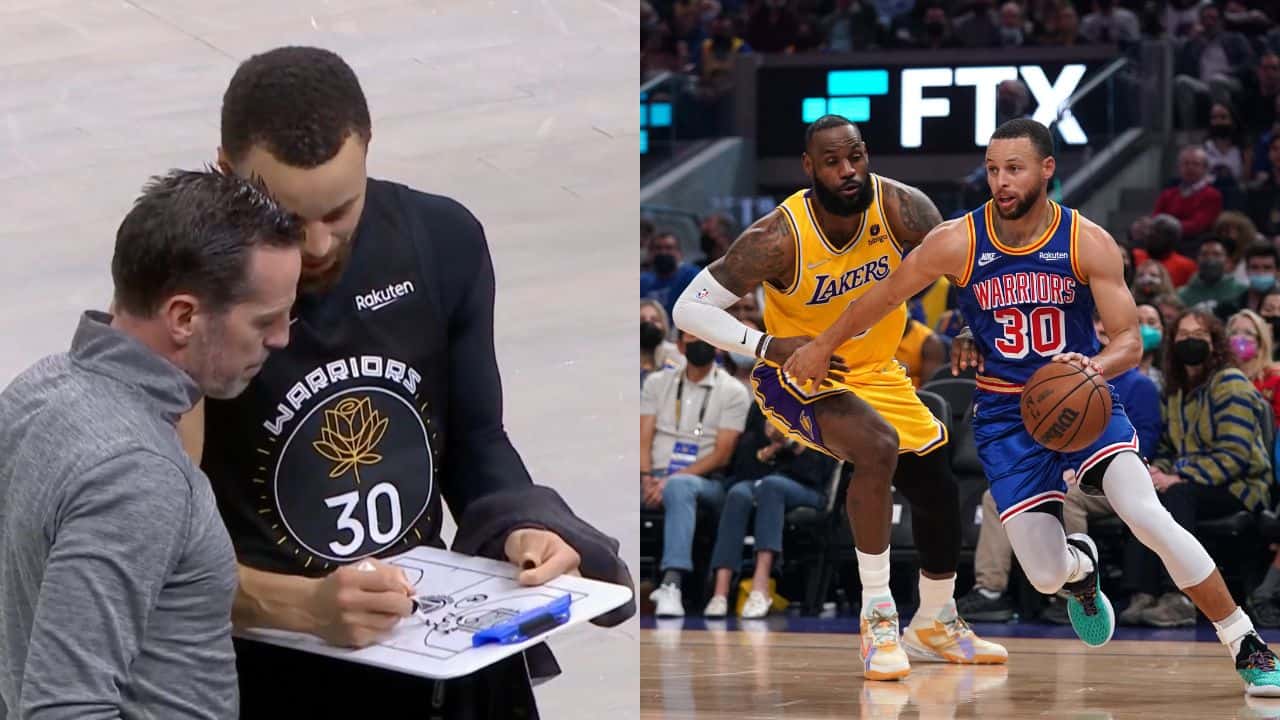 Inspired by “LeGM” LeBron James, Stephen Curry Turns "Coach" to Draw up ...