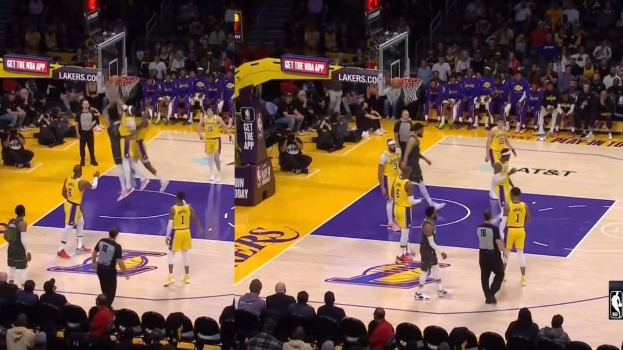 WATCH: Anthony Davis Blocking Karl-Anthony Towns’ Shot Turn Into a ...