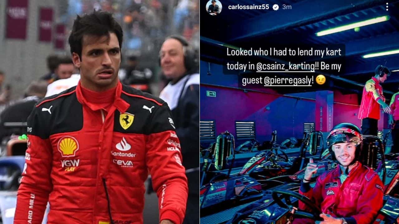Carlos Sainz Lends His Company Kart to a Special 'Guest'; Fans Love the ...