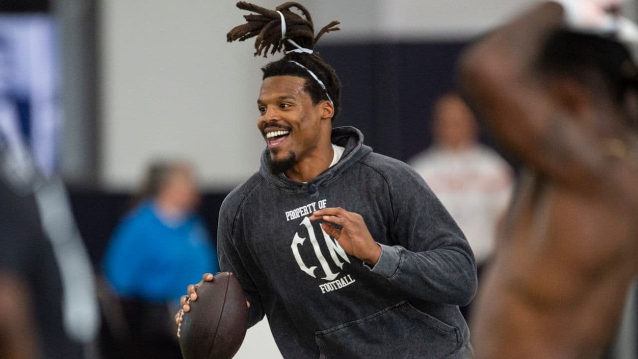 Cam Newton Gets a Wave of Encouragement After Visuals of Ugly Scuffle ...