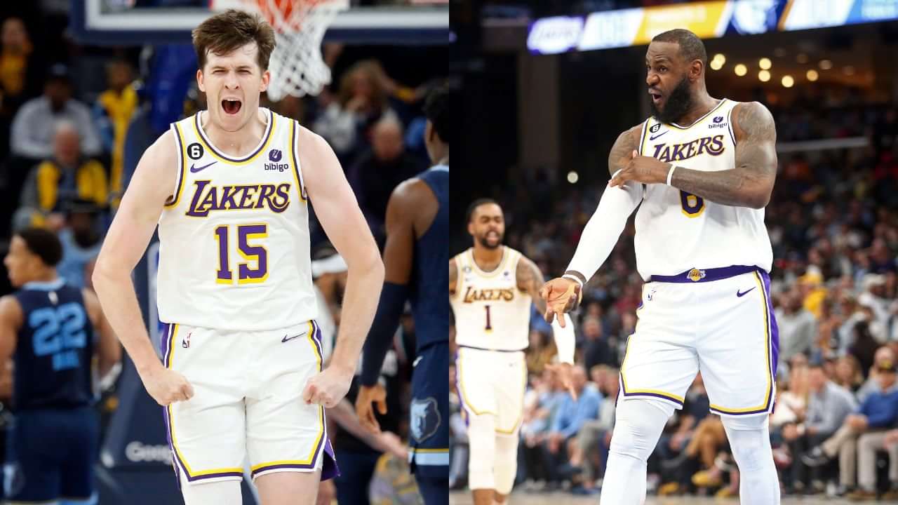 After Anthony Davis Injury, LeBron James Showers Austin Reaves With Praise for 23-Point Playoff ...