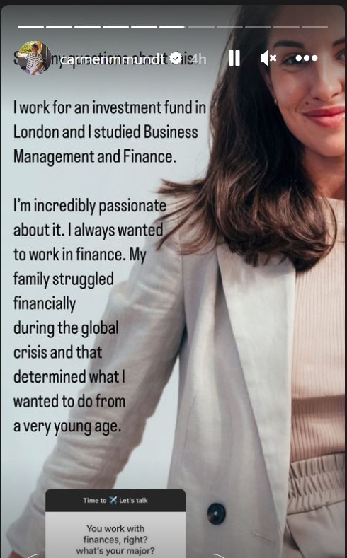 George Russell’s Girlfriend Carmen Mundt Reveals Why She Is ‘Incredibly ...