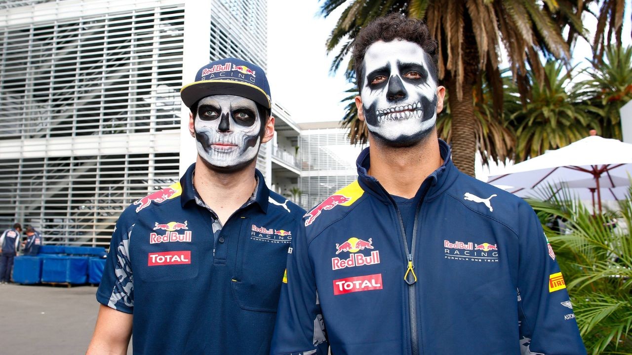 When Max Verstappen and Daniel Ricciardo Wore Skeleton Masks to the ...