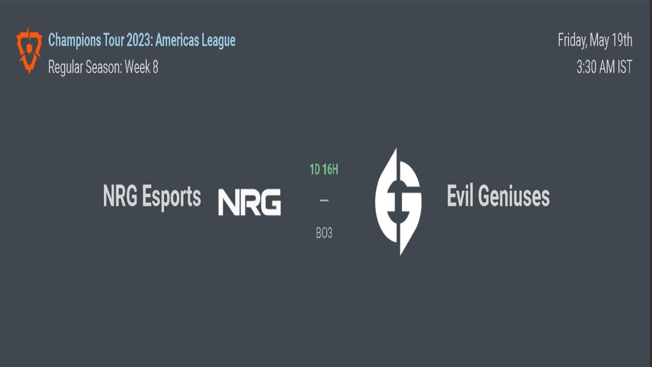 Valorant Americas: NRG vs EG; Predictions, Head to Head, Rosters, and ...
