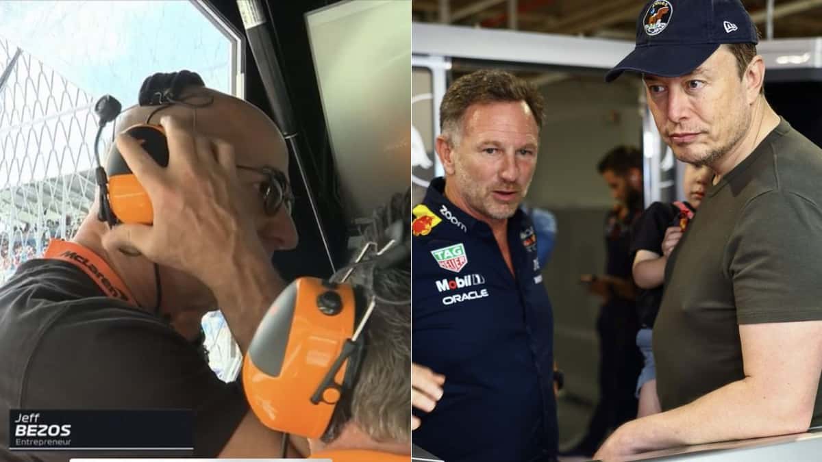 F1 Fans Vexed as Jeff Bezos and Elon Musk Mark Their Presence at ...