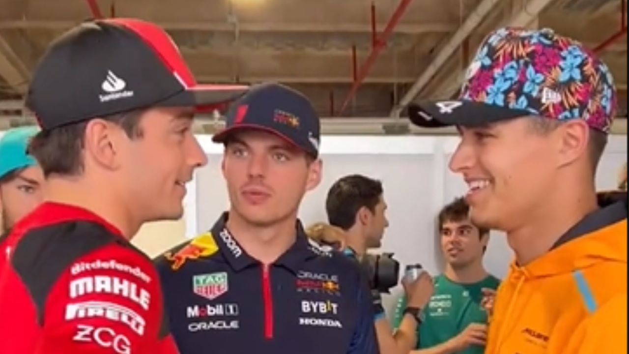 Max Verstappen and Lando Norris Mock Charles Leclerc for His Fashion ...