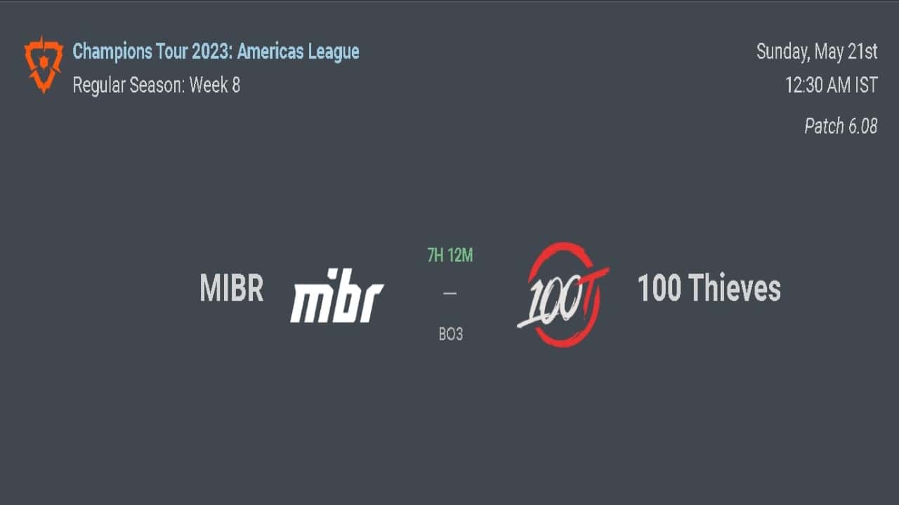 100T vs MIBR Valorant Americas: Predictions, Where to watch, Rosters ...