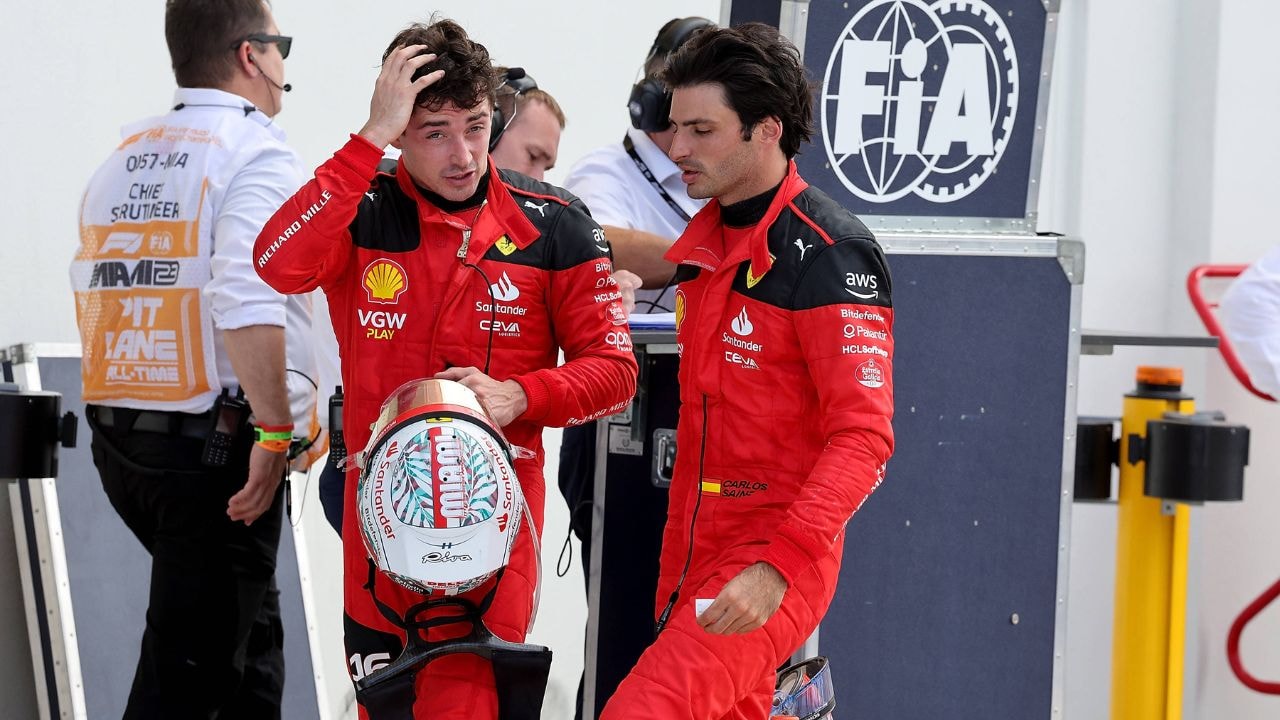 Charles Leclerc and Carlos Sainz Laugh Through the Pain As the Ferrari ...