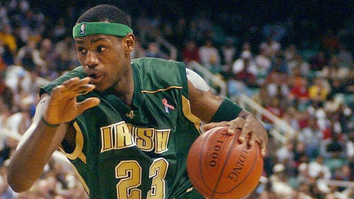 Astonished at 18 Y/o LeBron James Jumping over 6'5 Players, $60,000,000 ...