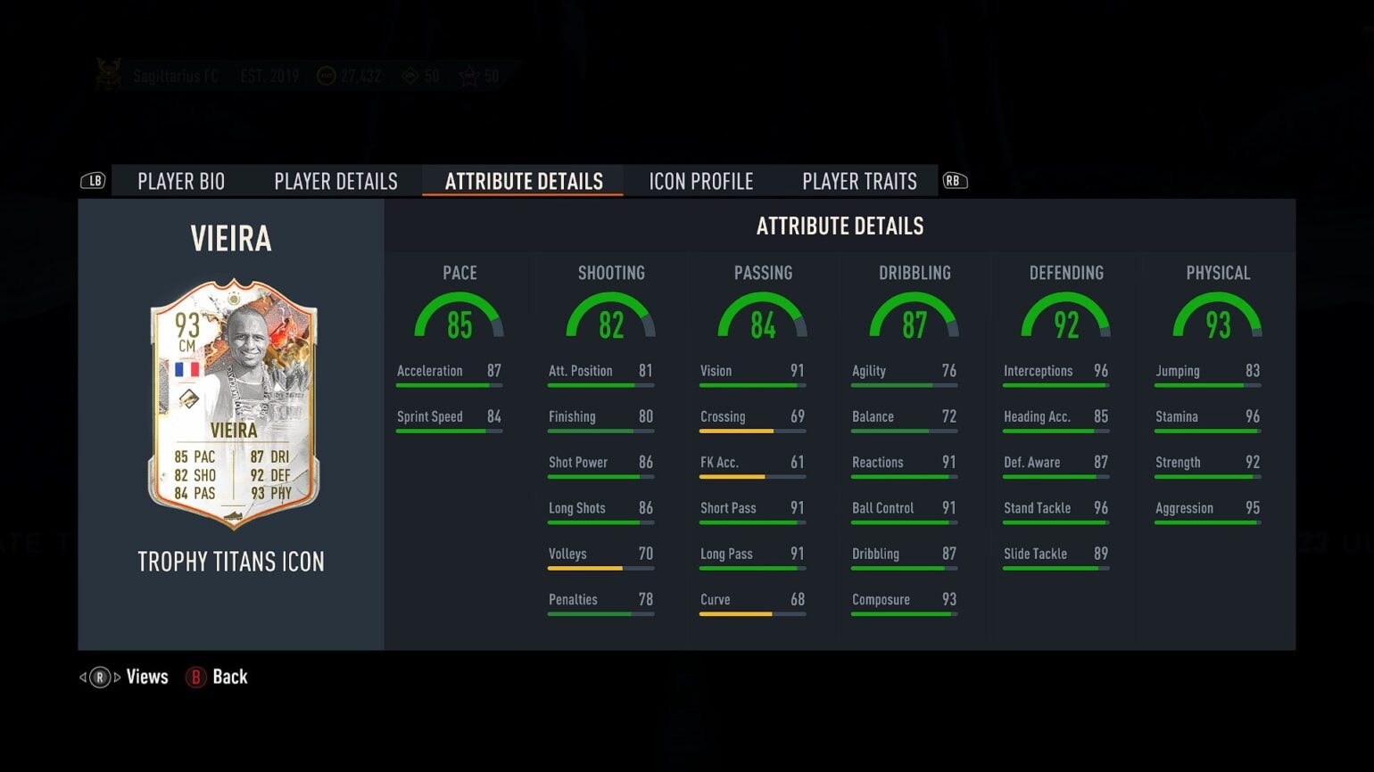 FIFA 23 Patrick Vieira Trophy Titan Icon SBC: How to acquire this ...