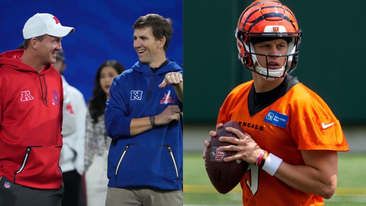 "Joe Burrow Believe It Or Not, Eli Manning Is So Slow!": Peyton Manning ...