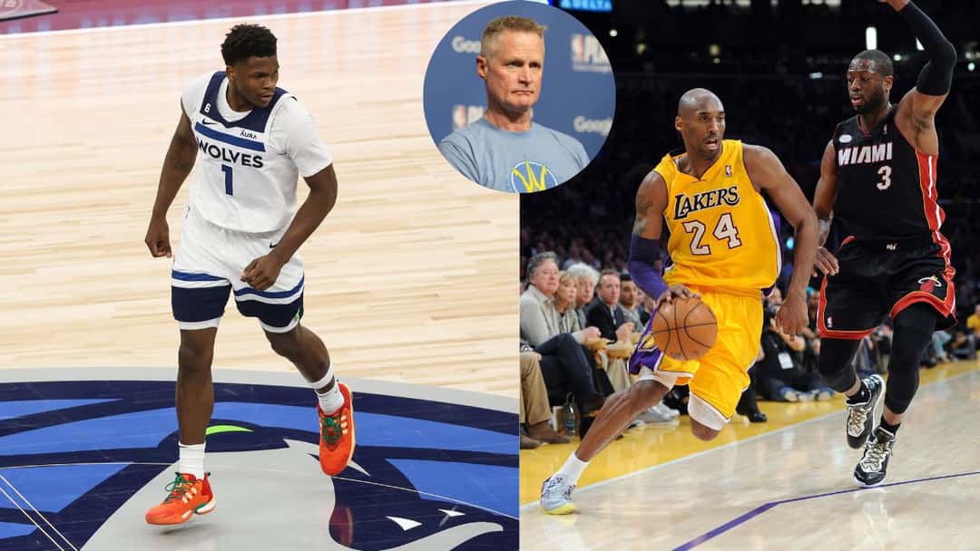"We Don’t Have a Kobe Bryant": 'Annoyed' By Steve Kerr's Dwyane Wade Analogy, Anthony Edwards ...