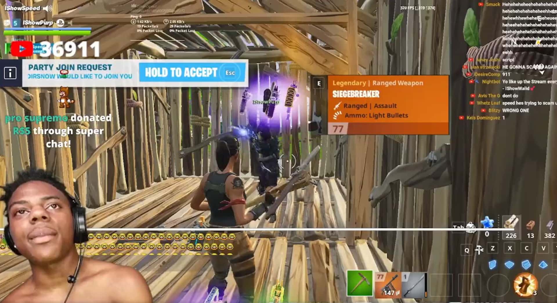 "Don't f**king scam me on Fortnite bro" - IShowSpeed calls the police ...