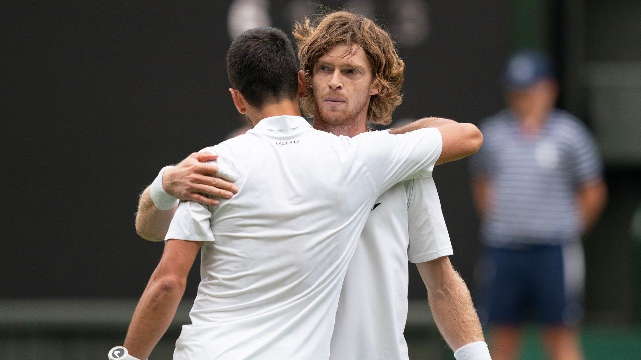 "You Bagel'd Novak Djokovic!": Tennis Stars Can't Believe Andrey Rublev ...