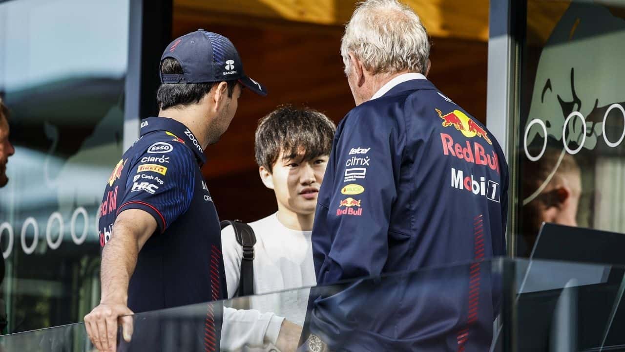 While Clearing Doubts Over Yuki Tsunoda’s Future, Helmut Marko Ends Up Giving Sergio Perez’s ...