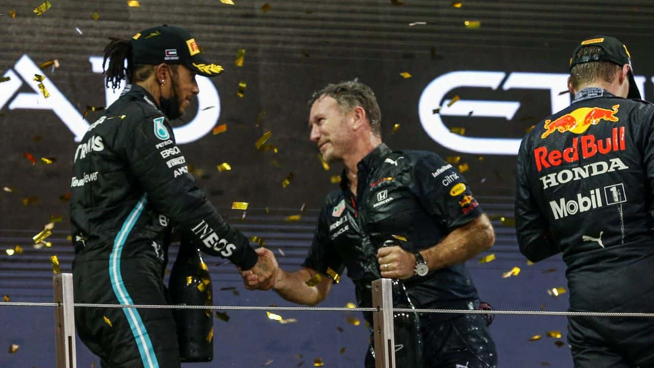Christian Horner Refuses to Budge About Link Between Red Bull and Lewis ...
