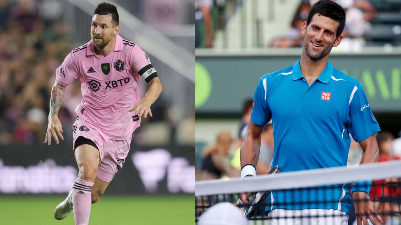 Novak Djokovic Ties With Inter Miami's Lionel Messi for Second Place in ...