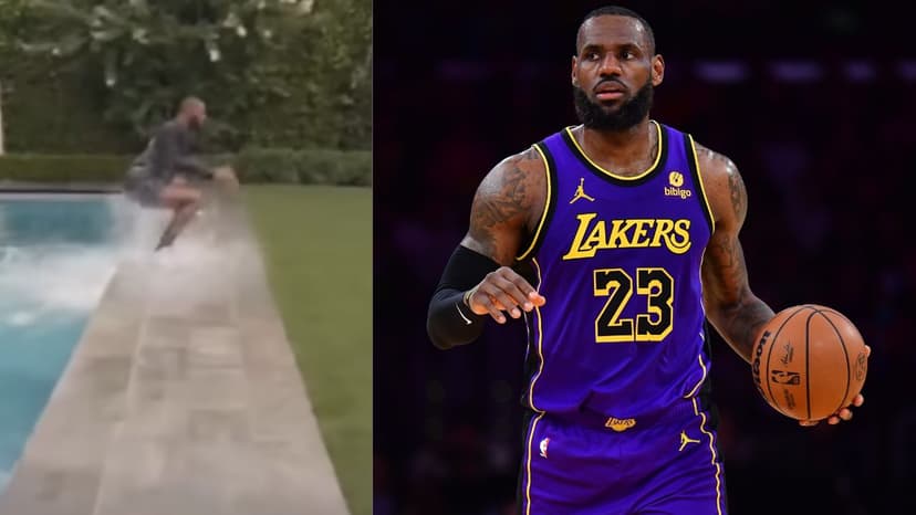 LeBron James Jumping Out of a Pool: Watch Lakers Star’s ‘Creative’ Way ...