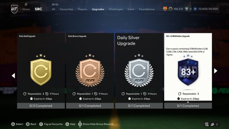 EA FC 24 83+ x5 Midfielders Upgrade SBC: How to Complete This Challenge in Ultimate Team? - The ...
