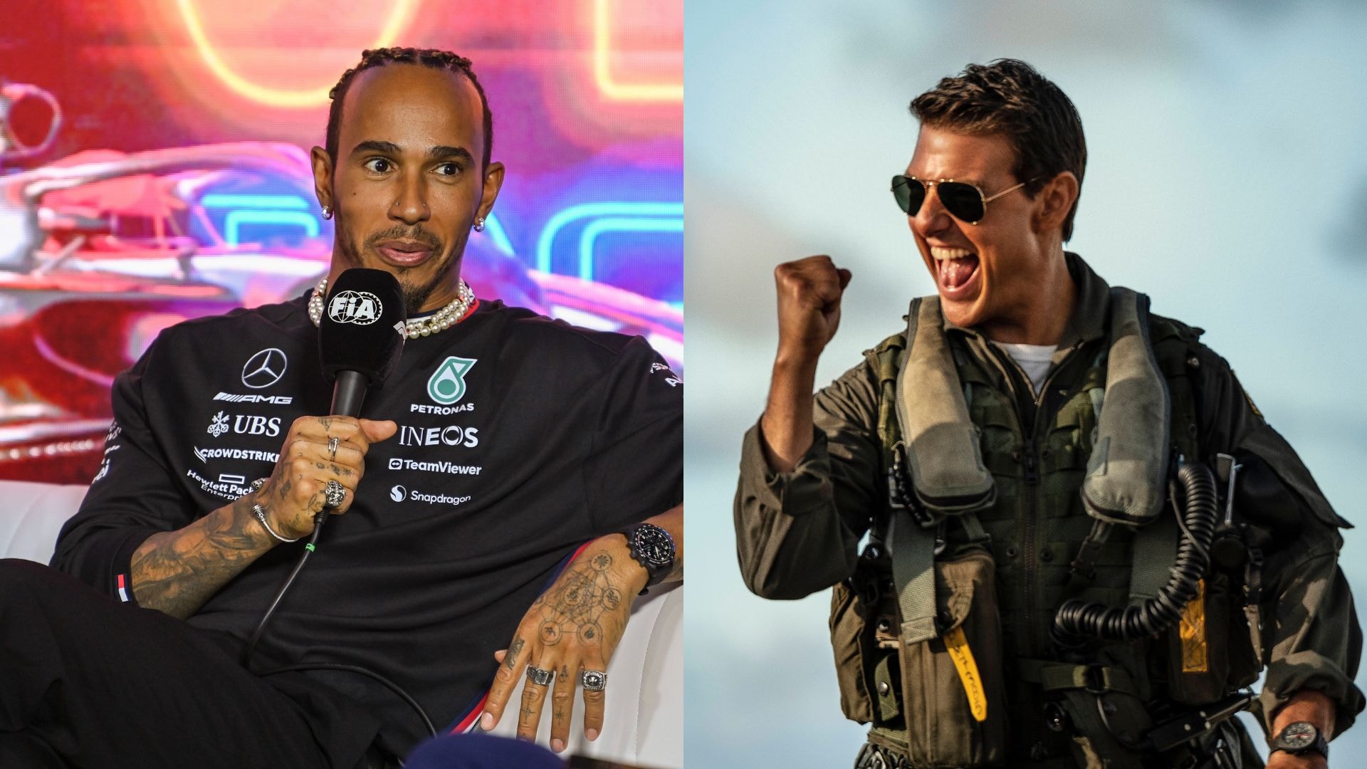 ‘Regretful’ Lewis Hamilton Yearns to Appear in Top Gun With Tom Cruise ...