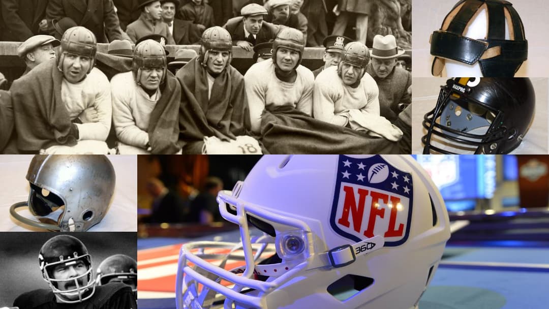 When Did Helmets Change in NFL? What Was the Leather Helmet Era? - The ...