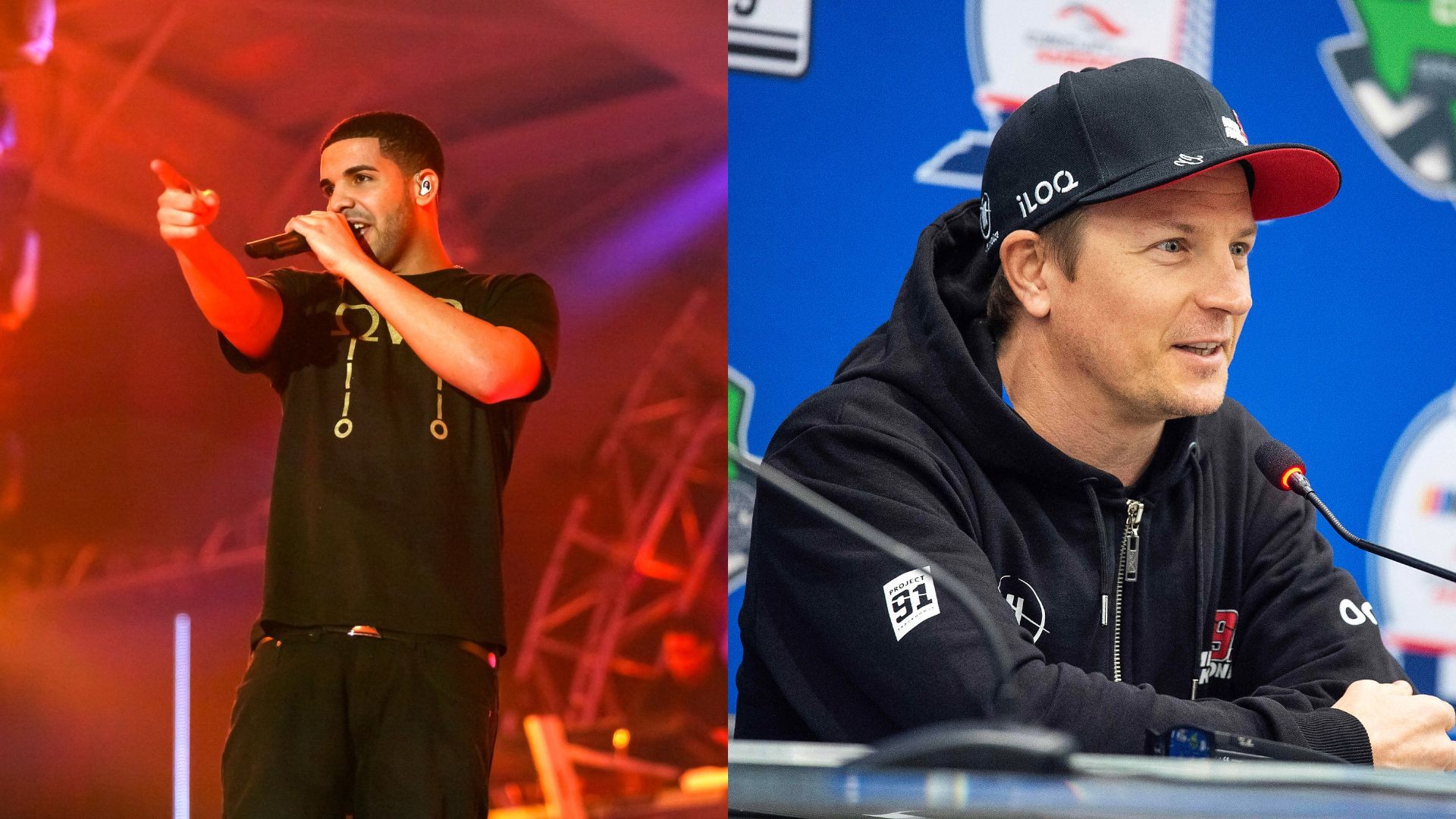 Drake Wearing Kimi Raikkonen Autographed Pants Gets Iceman’s Nod of ...