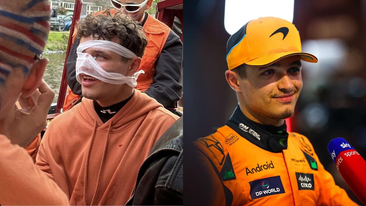 What Happened to Lando Norris' Face? McLaren Star Goes Viral With ...