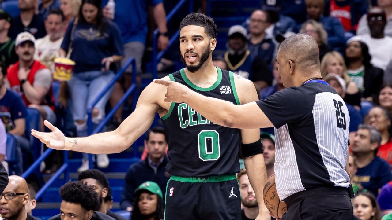 Jayson Tatum Shakes His Head In Disappointment Over The Celtics ...