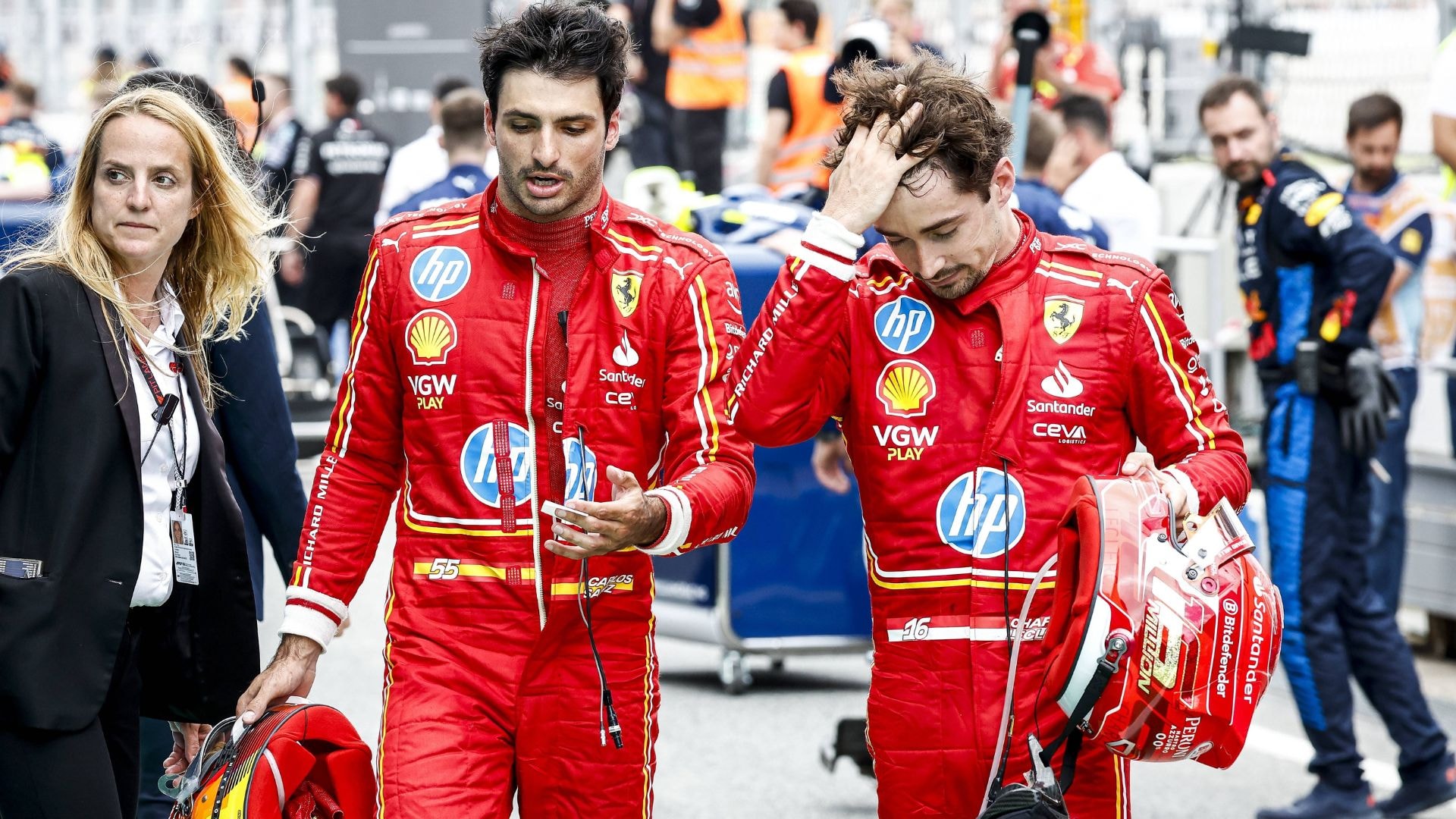 Carlos Sainz Shuts Up Charles Leclerc’s Complaints With “Couldn’t Stay ...