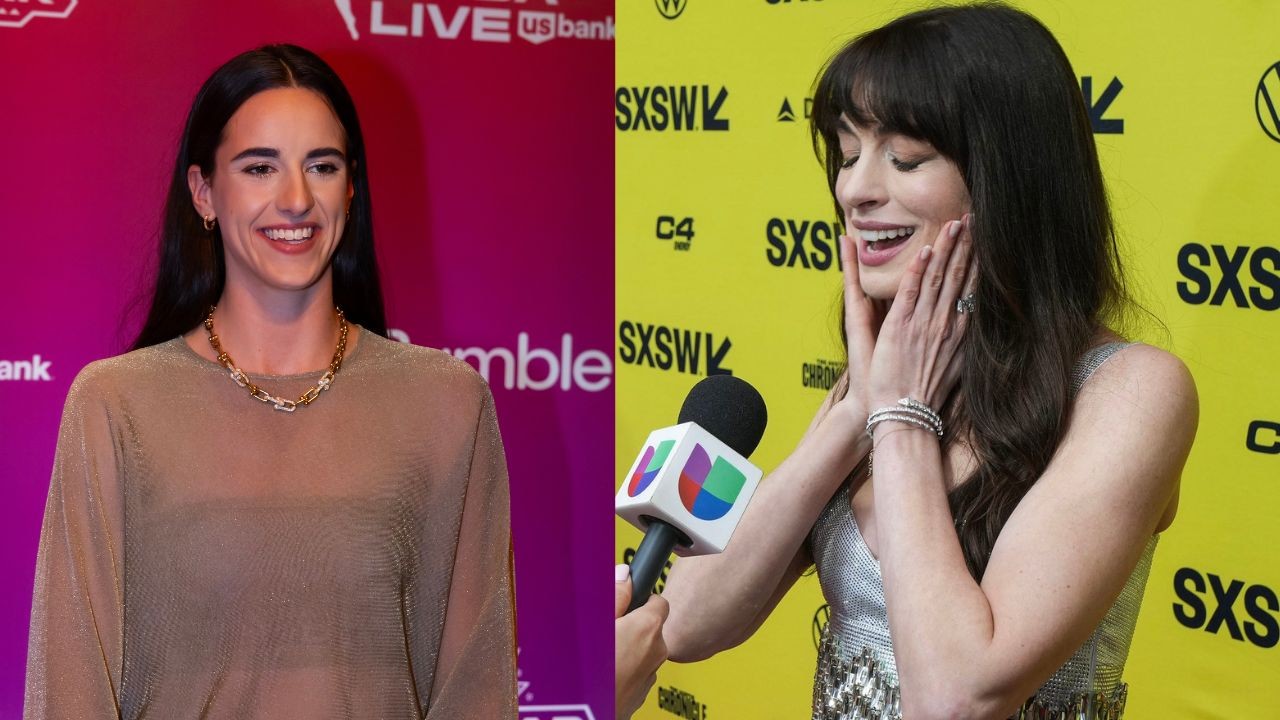 Caitlin Clark Gets Anne Hathaway Comparisons Following Comical Moment ...