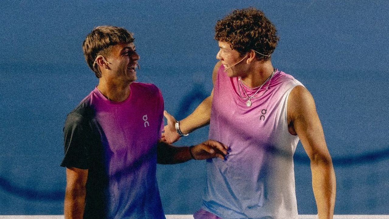 Ben Shelton, Flavio Cobolli Pose Together For Roger Federer's On in Wild NYC Promotion Campaign ...