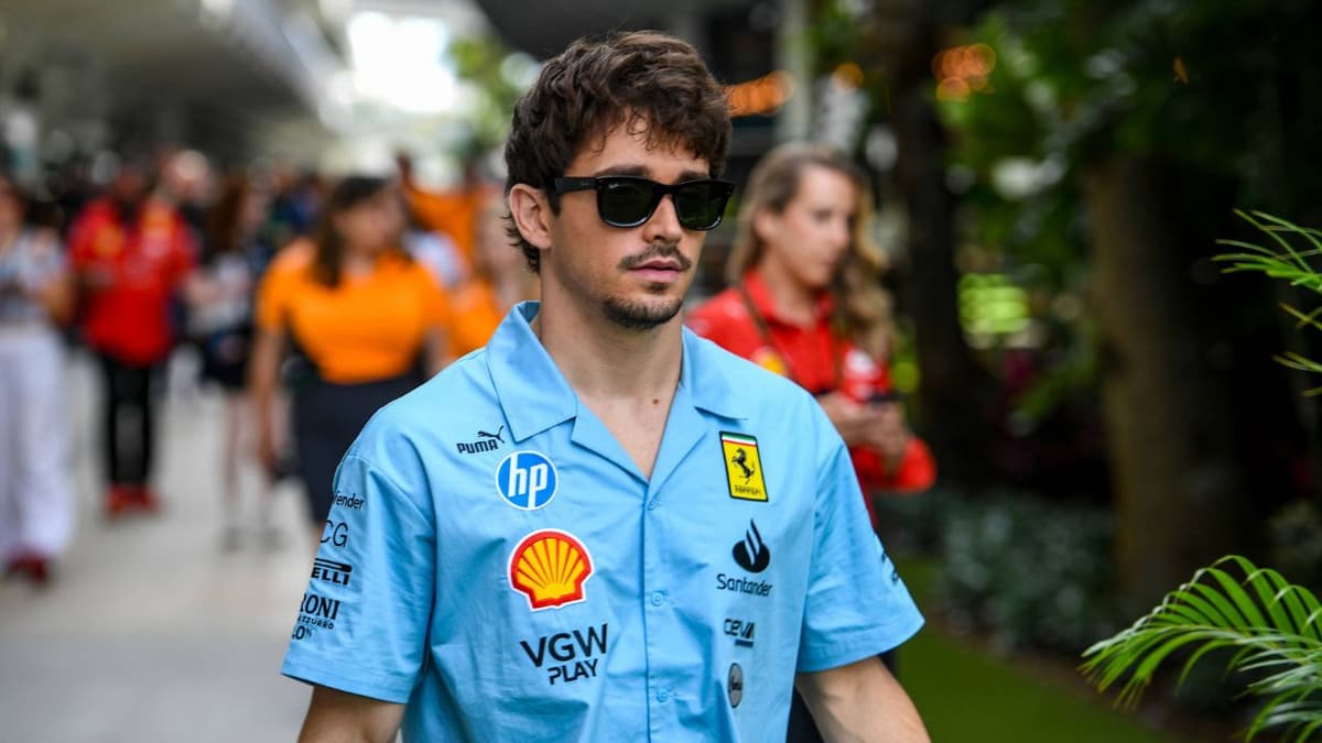 Charles Leclerc Drove His $398K Ferrari Purosangue to the Italian GP ...