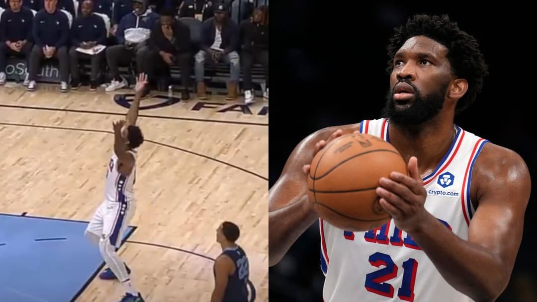 'Joel Embiid Flopped On A Free Throw!': 76ers Star's Unorthodox FT ...