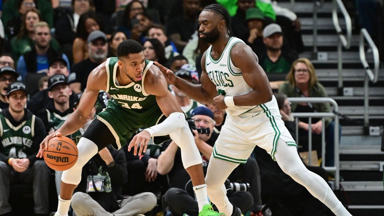 'Dirty': Giannis Antetokounmpo Gets Called Out for His Behavior against Jaylen Brown - The ...