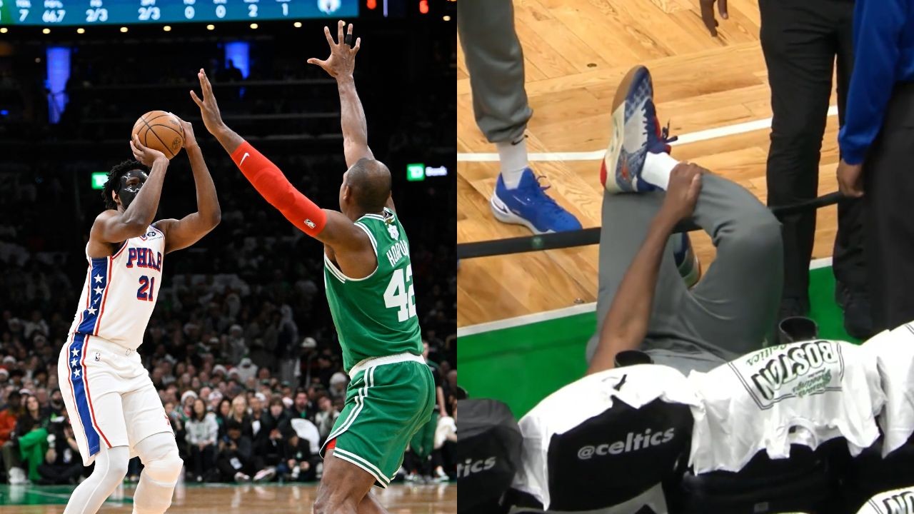 “Flops in Warm Ups Too!”: Joel Embiid Roasted by Fans Over Injury Scare ...