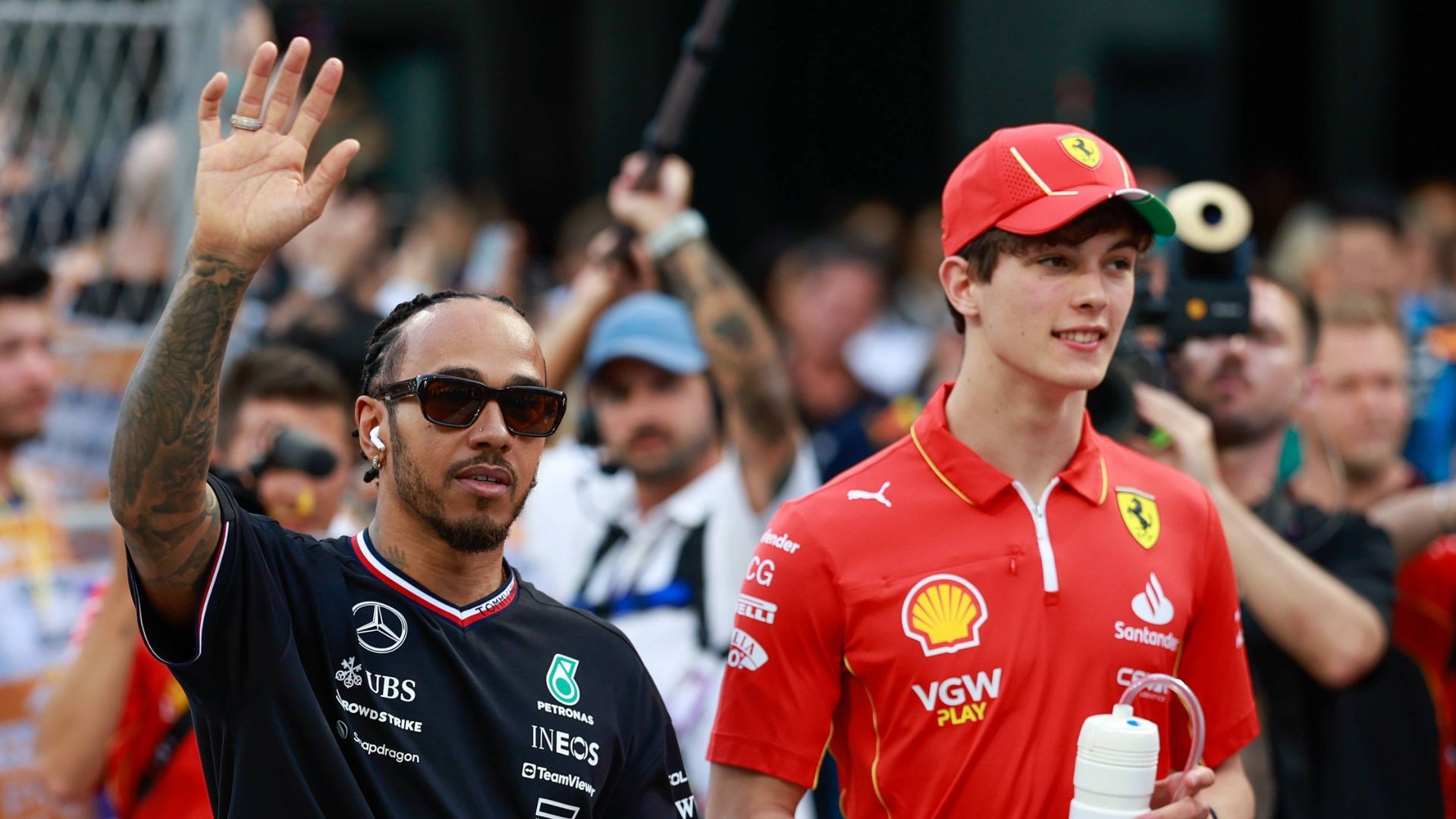 Oliver Bearman Already Eyeing Lewis Hamilton’s Ferrari Seat While Waiting to Start Rookie Year ...
