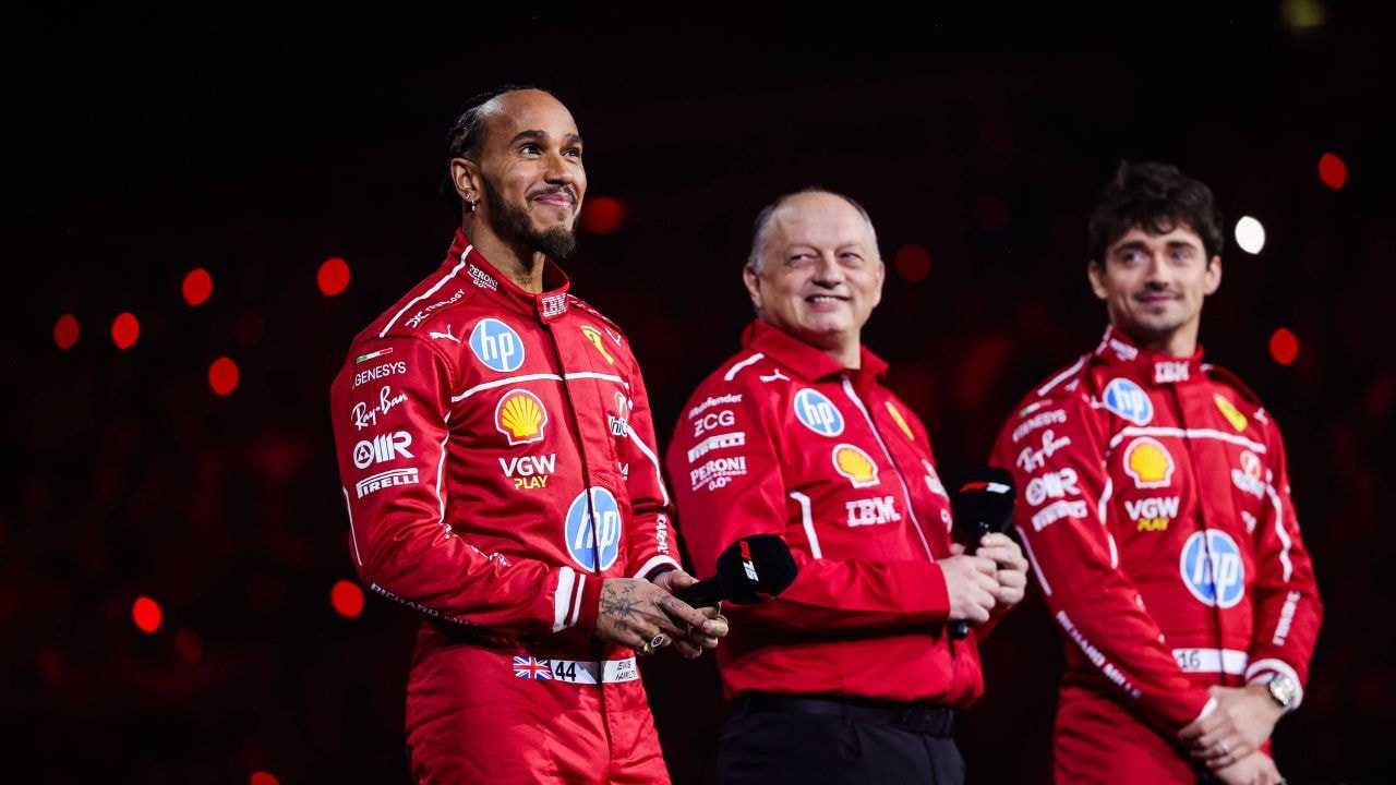 Lewis Hamilton Unveiling Ferrari Livery Breaches 1 Million Mark to Take ...