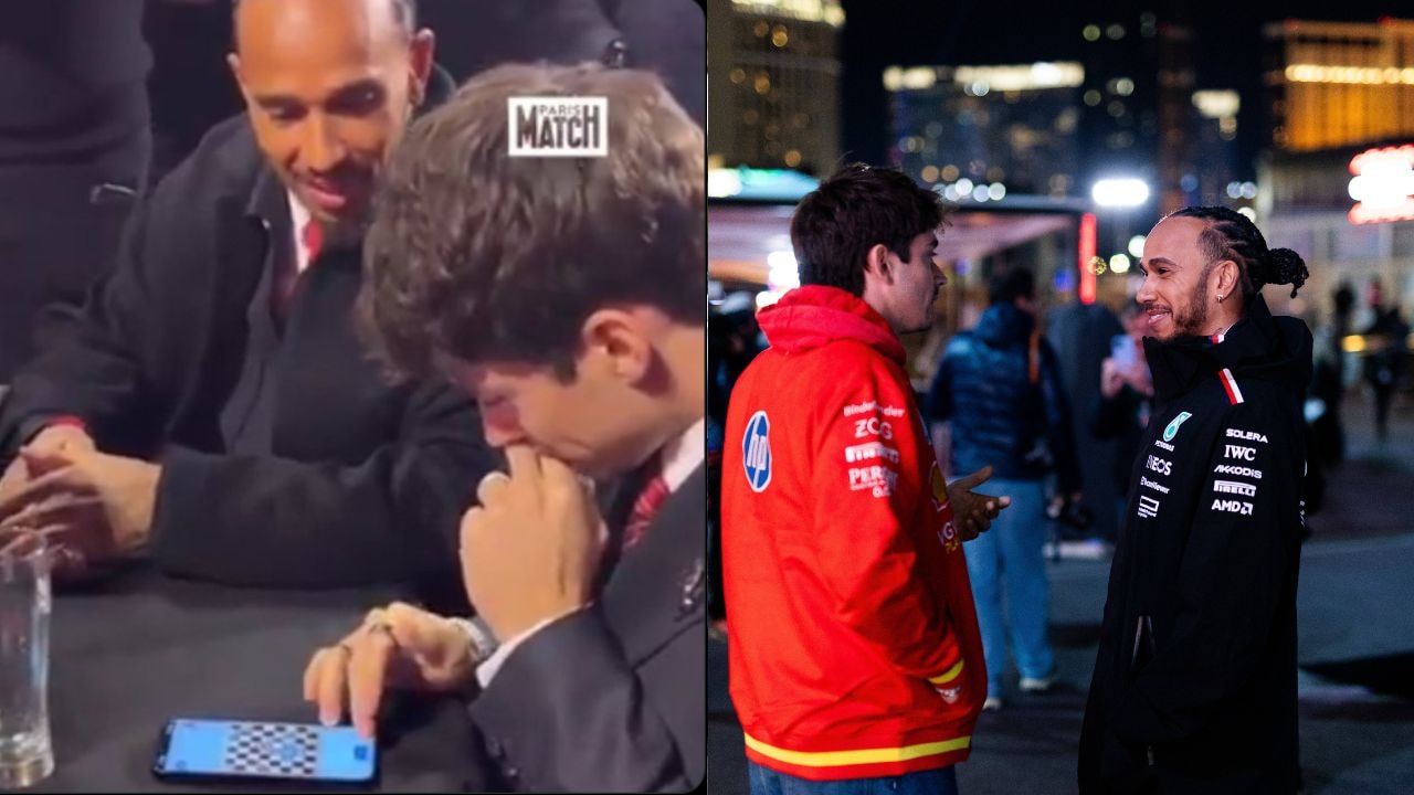 “Such an Unserious Duo”: Lewis Hamilton and Charles Leclerc Playing ...