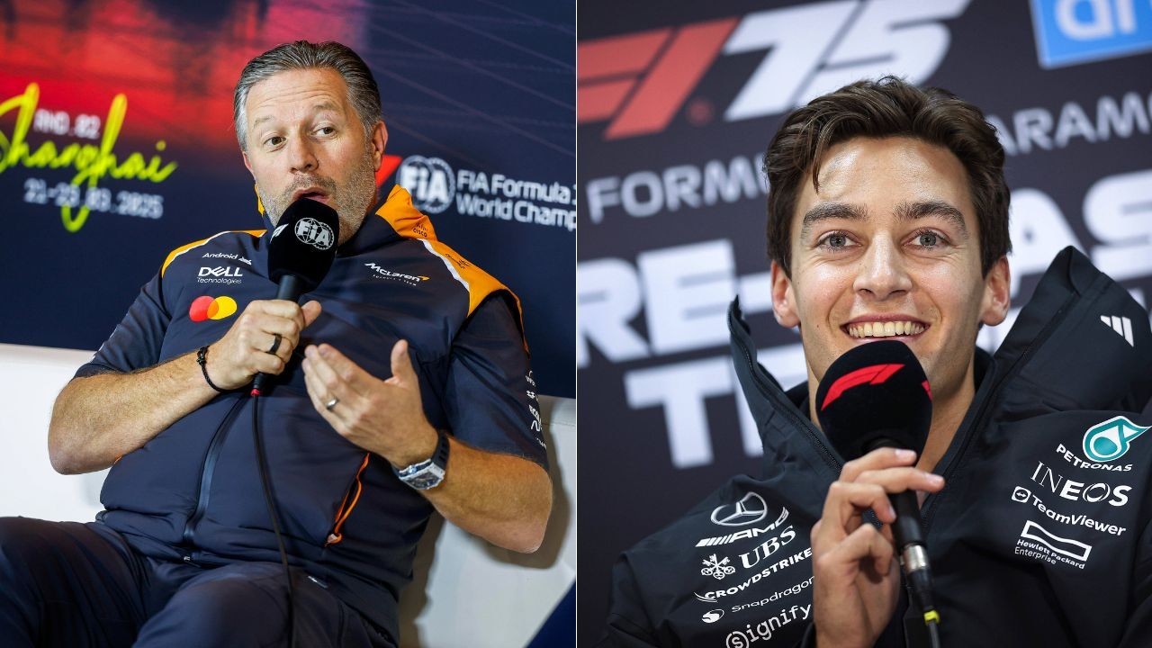 Zak Brown Accuses George Russell of ‘Head Games’ Over McLaren’s ...
